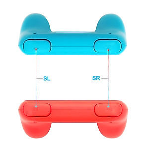 Hand Grips for Switch and for Switch OLED JoyCons, FYOUNG Hand Grips Controllers Compatible with Switch for Joy Con and Switch OLED Model 2021 (4 Pack)(Red-Blue-Green-Pink)