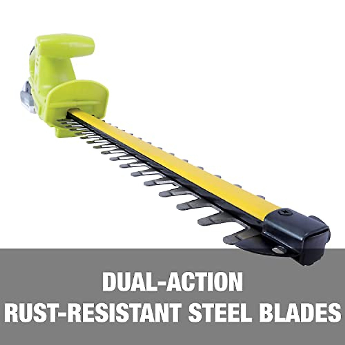 Sun Joe 24V-HT18-LTE 24V 2.0Ah 18-in Cordless Handheld Hedge Trimmer 5/8" Cutting Capacity, Blade, Kit (w/ 2.0 Ah Battery + Quick Charger)