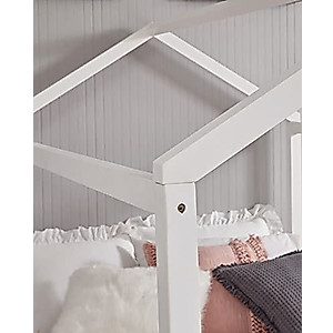 Signature Design by Ashley Flannibrook Contemporary House Bed Frame, Full, White