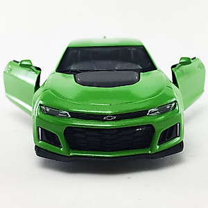 Kinsmart 2017 Chevrolet Chevy Camaro ZL 1 Green Color 1:38 DieCast Model Toy Car Collectible