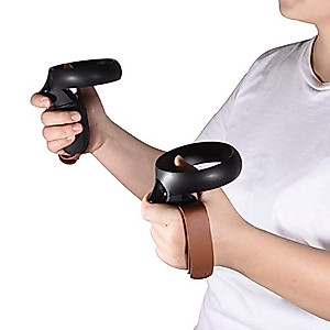 Oritys Strap for Oculus Quest/Oculus Rift S Touch Controller Grip, Oculus Quest/Rift S Accessories. Black, 1 Pair.