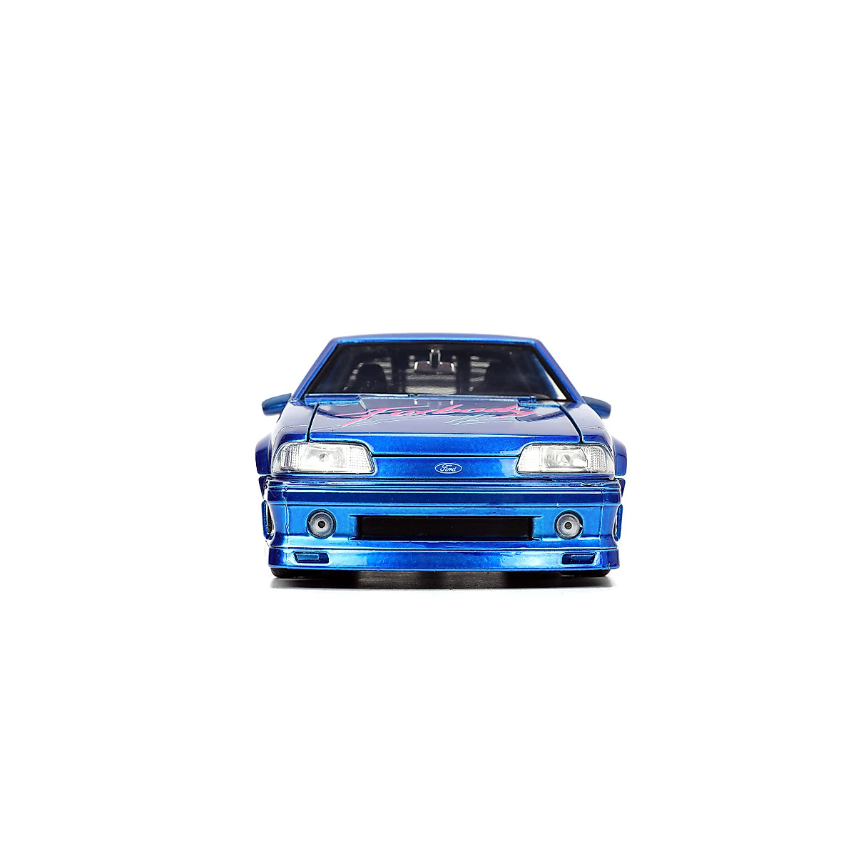 Jada Toys I Love The 80’s 1:24 1989 Ford Mustang GT Die-Cast Car, Toys for Kids and Adults, Blue
