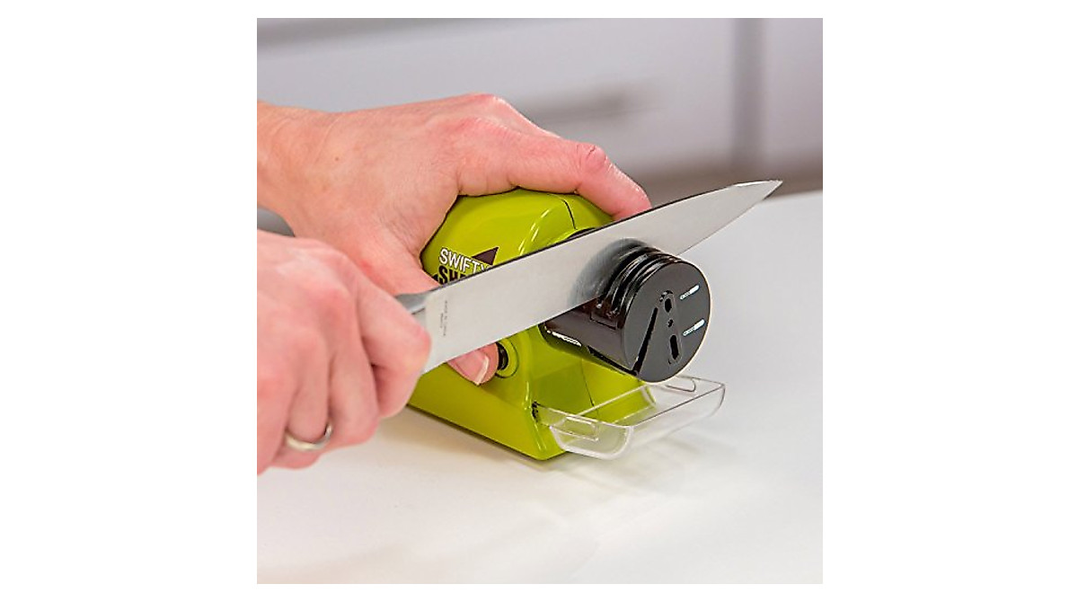 Swifty Sharp Cordless Electric Knife Sharpener - Razor Sharp in Seconds