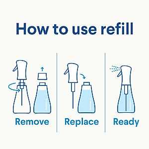 Clorox Disinfecting Mist, Multisurface Cleaner, Lemon and Orange Blossom, Sanitizing Spray & Refill, 16 Ounces