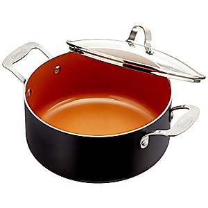 Gotham Steel 1049 5 quart stock pot, Brownish