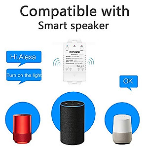 KTNNKG 40amps WiFi Switch for Garden Light, Pool Pump and Dust Collector,Support Remote Control,Compatible with Tuya APP,Neutral Wire Required,110V 220V ac