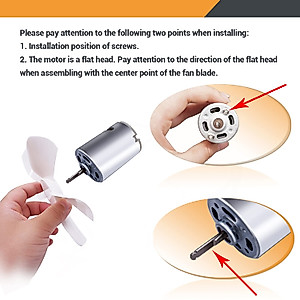 mankk 6" RV Vent Fan Blade with 12V D-Shaft RV Vent Motor Fan Blade Replacement RV Exhaust Fan Bathroom RV Exhaust Fan with 2 Screws 2 Zip Ties