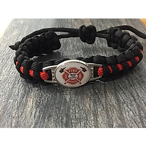 Infinity Collection Firefighter Bracelet, Firefighting Bracelet, Firefighter Paracord Gift for Firefighter or Firefighter Wife