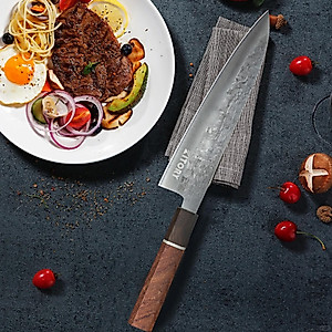 Japan Knife, Japanese Chef Knife - Sharp Kitchen Knife 8'' Gyutou Chef's Knives 9CR18MOV Steel Knife, Unique Gifts for Your Lovers, Kitchen Gadgets with Premium Gift Box