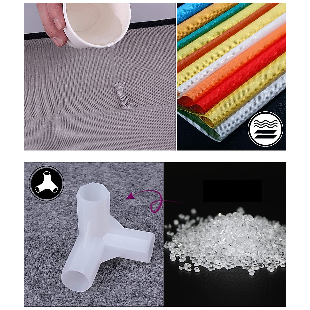 GOODSILO 6 Layer 12 Shelf Dual Rows Shoe Rack Shoe Storage Organizer Shoe Closet Cabinet with Fabric Cover for 36 Regular Size Pair Shoes, Bedroom, Wardrobe, Hallway, Entryway Coffee