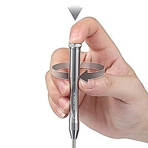 MulWark 6pc Magnetic Mini Flathead and Phillips Micro Precision Head Small Screwdriver Set CRV Eyeglasses Watches Electronics Computer Tools Repair Kit (6PC Screwdriver Set)