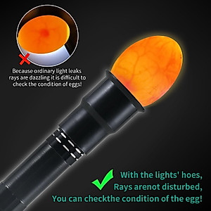 AZXIVIZ Egg Candler, Candling Light Tester for Eggs with High Intensity,Egg Candle for Distinguishing Fertile Chickens Ducks Quail Eggs