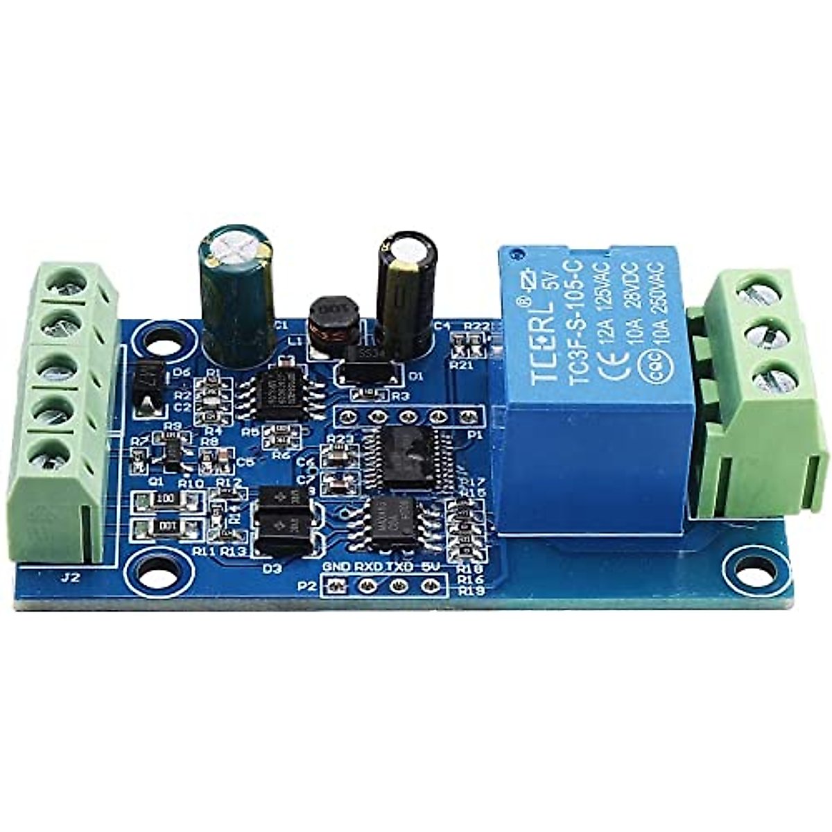 Modbus RTU 7-24V Relay Module RS485 TTL 1-Way Input and Output with Anti-Reverse Protection
