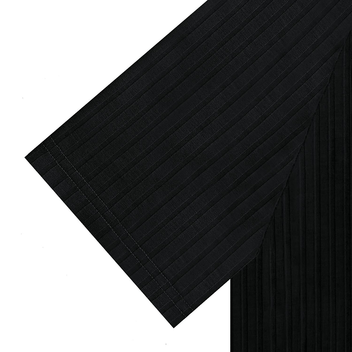 LOGEEYAR Mens Muscle Polo Shirts Short Sleeve Slim Fit Shirts Casual Ribbed Stylish Tees Black