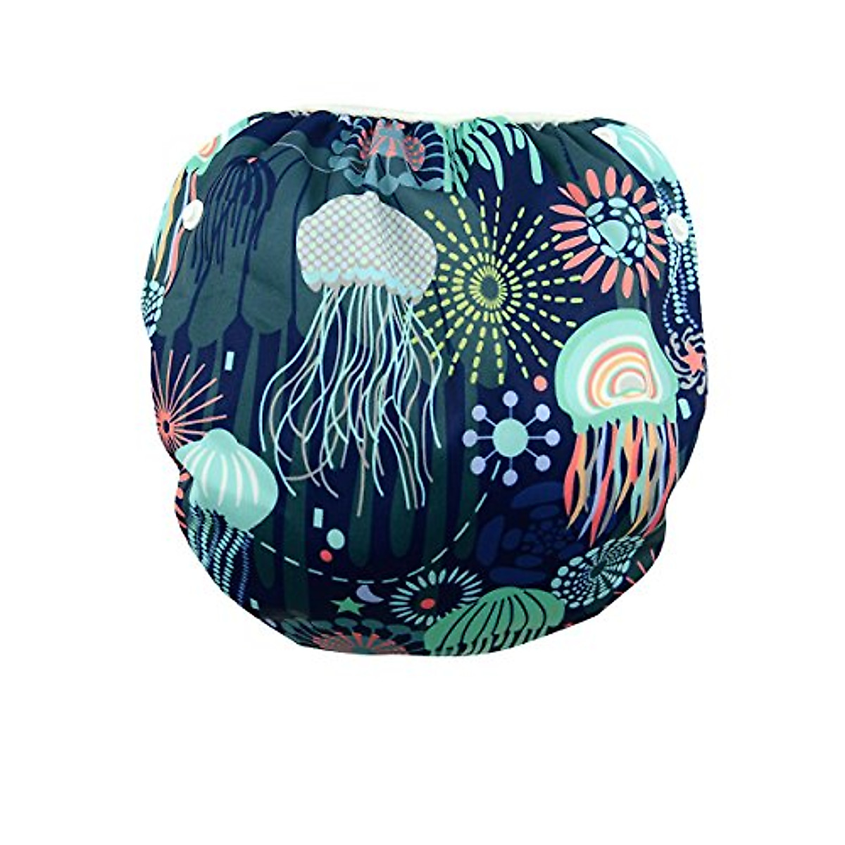 Babygoal Baby Girl Swim Diapers, Reusable Adjustable Washable Swim Underwear Fits 0-8M Baby Gifts and Swimming Lessons 2 Pack Small