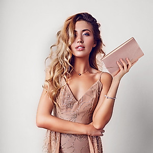 Pinprin Women Evening Clutch Bag Banquet Round Handbag with Top-handle Stylish Wedding Party Wallet Purse (A-Silver)