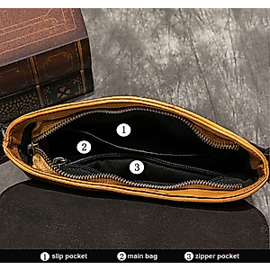 seegeeneey Women Leather Shoulder bag Handbag Purse for Women Crossbody Bag Messenger Bag Vintage Travel Bag Samll Purse (Green)