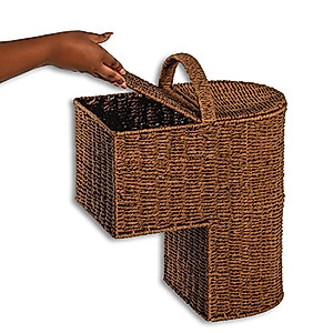 Trademark Innovations 15.25" Storage Stair Basket With Handle