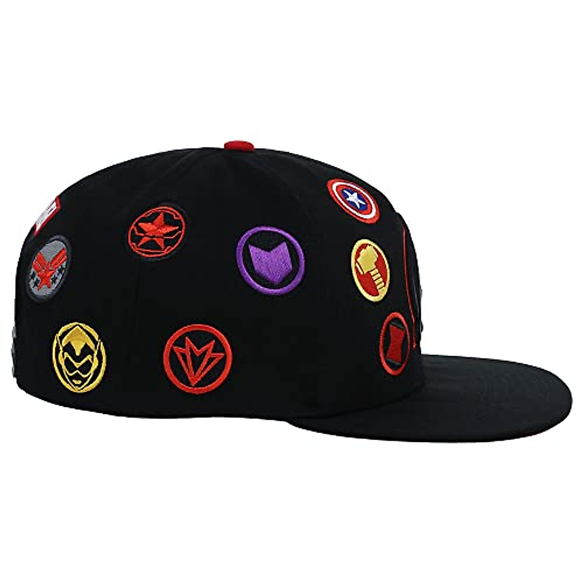 Marvel Avengers Adult All Over Adjustable Snapback Flat Bill Cap