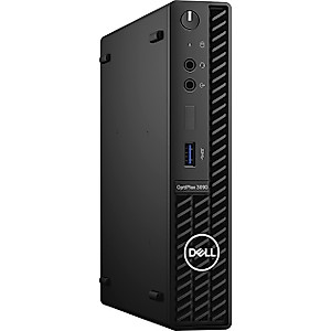 Dell OptiPlex 3000 3090 Desktop Computer - Intel Core i3 10th Gen i3-10105 Quad-core (4 Core) 3.70 GHz - 8 GB RAM DDR4 SDRAM - 256 GB M.2 PCI Express NVMe SSD - Micro PC - Black