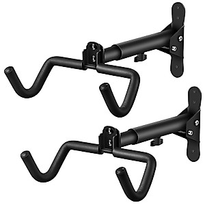 DIRZA Bike Wall Mount Garage Bike Rack Adjustable Bike Hanger Storage Bike in Garage Home,Horizontal Bike Hook Bike Holder for MTB,Road Bike,Hybrid Bikes