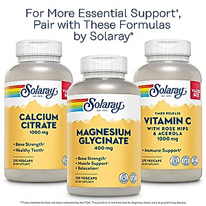 Solaray Magnesium and Potassium Asporotates w/ Bromelain | Healthy Electrolyte, Muscle, Heart & Cellular Support | 60 Servings | 120 VegCaps