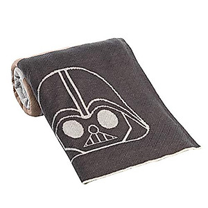 Lambs & Ivy Star Wars The Force Knit Baby Blanket - Yoda/Ewok/R2-D2/Vader