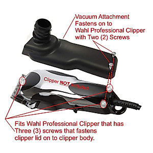 AA WL-p Vacuum Attachment for Professional Size -ASK Fits Most Wahl Andis Clippers