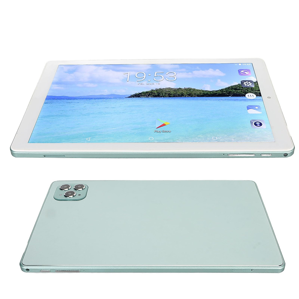 Honio WiFi Tablet, 2 in 1 10.1 Inch 1920X1200 Resolution 4GB RAM 64GB ROM Smart Tablet 8 (US Plug)