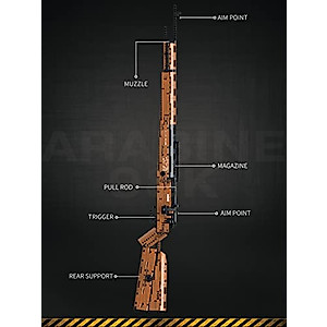 AmazingBlock Reobrix 77003 98k Model Building Toys with Shooting Function, 1028 PCS Building Kit, Collectible Building Bricks Set for Adults and Kids, DIY Building Blocks Present for Birthday