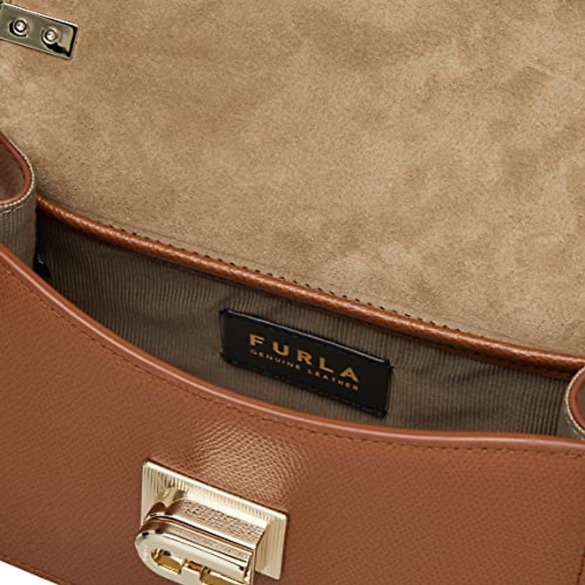 Furla 1927 MINI CROSSBODY 20 Shoulder Bag, Women's, COGNAC H