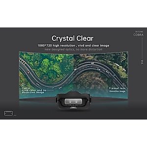SKYZONE Cobra X V2 FPV Goggles 5.8G 4.1in FPV Receiver 48CH 1280x720 LCD with DVR（black）