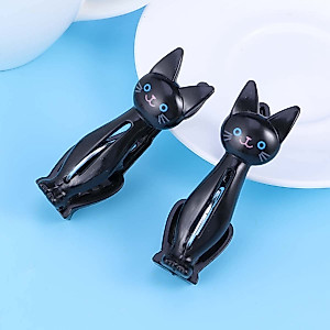 BESPORTBLE Bag Clips Bag Clips Bag Clips Cat-Shaped Bag Clips, 4Pcs Cat Chip Clips for Food Storage, Snack Bag and Chips Bag - Cartoon Cat Clothes Clips Household Sealing Clips Bag Clips Clothespins