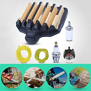Adefol Air Filter Kit for Poulan PP5020AV 575296301 Chainsaw Replacement Parts with Fuel Filter, Primer Bulb, Spark Plug, Fuel Line Accessories