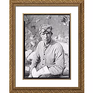 ArtDirect Hine, Lewis Wickes 20x24 Gold Ornate Framed Art Print with Double Matting Titled: William L. Carden of Anderson County Tennessee Acetylene Burner at Norris Dam Site