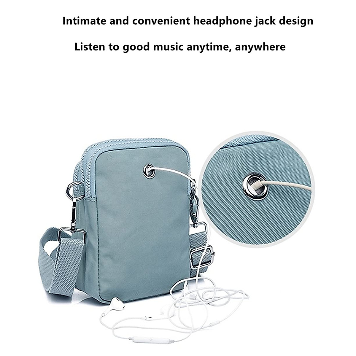 Small Crossbody Bags for Women Shoulder Bag Lightweight Nylon Cell Phone Purses