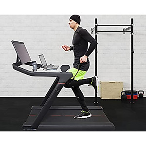 COSPARX Treadmill Tray Compatible with The New Peloton Tread - Walking Tray Holder for Laptop, Tablet, Phone - Easy Mount, Exercise Workstation for Peloton Tread (Acrylic Tray)