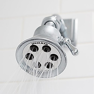 Speakman S-2254 Retro 3-Setting Shower Head for Stylish Bathroom Décor, 2.5 GPM, Polished Chrome