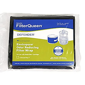 FilterQueen Defender Air Purifier Replacement Filter, Activated Charcoal Pre-Filter Wrap, For Odor and Pollution Reduction