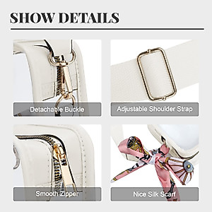Oweisong Clear Bag for Stadium Events Women Stadium Approved Crossbody Bag Clear Purse Concert Sport Shoulder Handbag