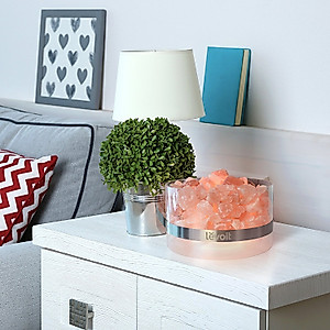 LEVOIT Aria Himalayan Salt Lamp, Pink Rock Large Crystal Natural Himilian Gift Night Light (ETL Certified) Touch Dimmer, 8.5lbs