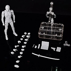 Body Kun DX Set Male Female Gray Color Body-Chan Action Figure Model Set PVC Figure Model Drawing for SHF S H Figuarts