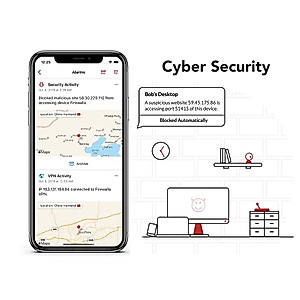 Firewalla: Cyber Security Firewall for Home & Business, Protect Network from Malware and Hacking | Smart Parental Control | Block Ads | VPN Server and Client | No Monthly Fee (Blue)