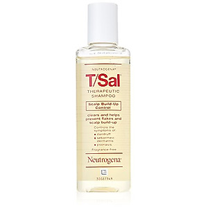Neutrogena T/Sal Therapeutic Shampoo for Scalp Build-Up Control with Salicylic Acid, Scalp Treatment for Dandruff, Scalp Psoriasis & Seborrheic Dermatitis Relief, 4.5 fl. oz (Pack of 2)