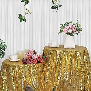 WENMER Gold Sequin Backdrop Curtain 4 Pcs 2 x 8FT Sequin Backdrops Shimmer Photo Backdrop Background Curtains Glitter Curtain Backdrop for Party Decoration Photo Studio
