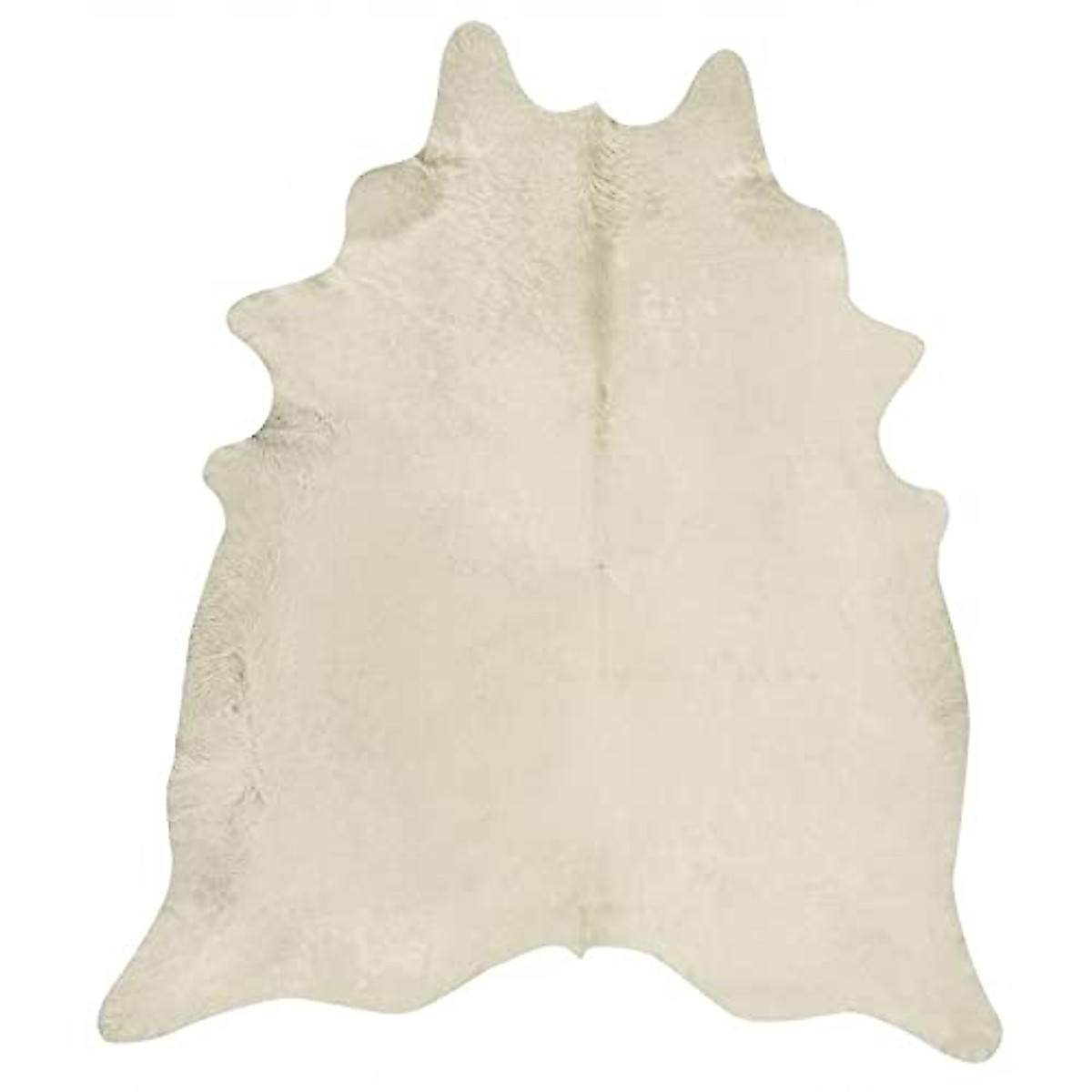 rodeo Natural Off White/Beige Brazilian Cowhide Rug Size Large