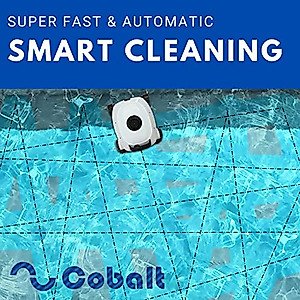 Nu Cobalt NC23 Smart Logic Robotic Pool Cleaner for Medium to Big Above Ground Pools as Well as Small inground Pools Floor Cleaner