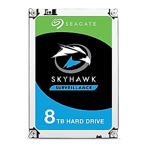 Seagate - ST8000VX004 Skyhawk ST8000VX004 8 TB Hard Drive - 3.5 Internal - SATA (SATA/600) - Video Surveillance System, Network Video Recorder Device Supported - 256 MB Buffer