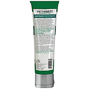 Vet’s Best Enzymatic Dog Toothpaste | Teeth Cleaning and Fresh Breath Dental Care Gel | Vet Formulated | 3.5 Ounces