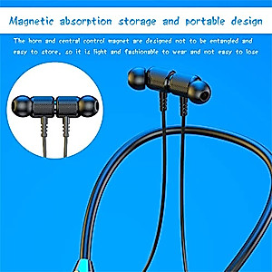 Bluetooth Headphones Wireless Earbuds - Sports Magnetic Neckband Wireless Headsets, Stereo Deep Bass Bluetooth 5.2 Waterproof Earphones, for Gym Workout Running 7h Playtime (Pink)